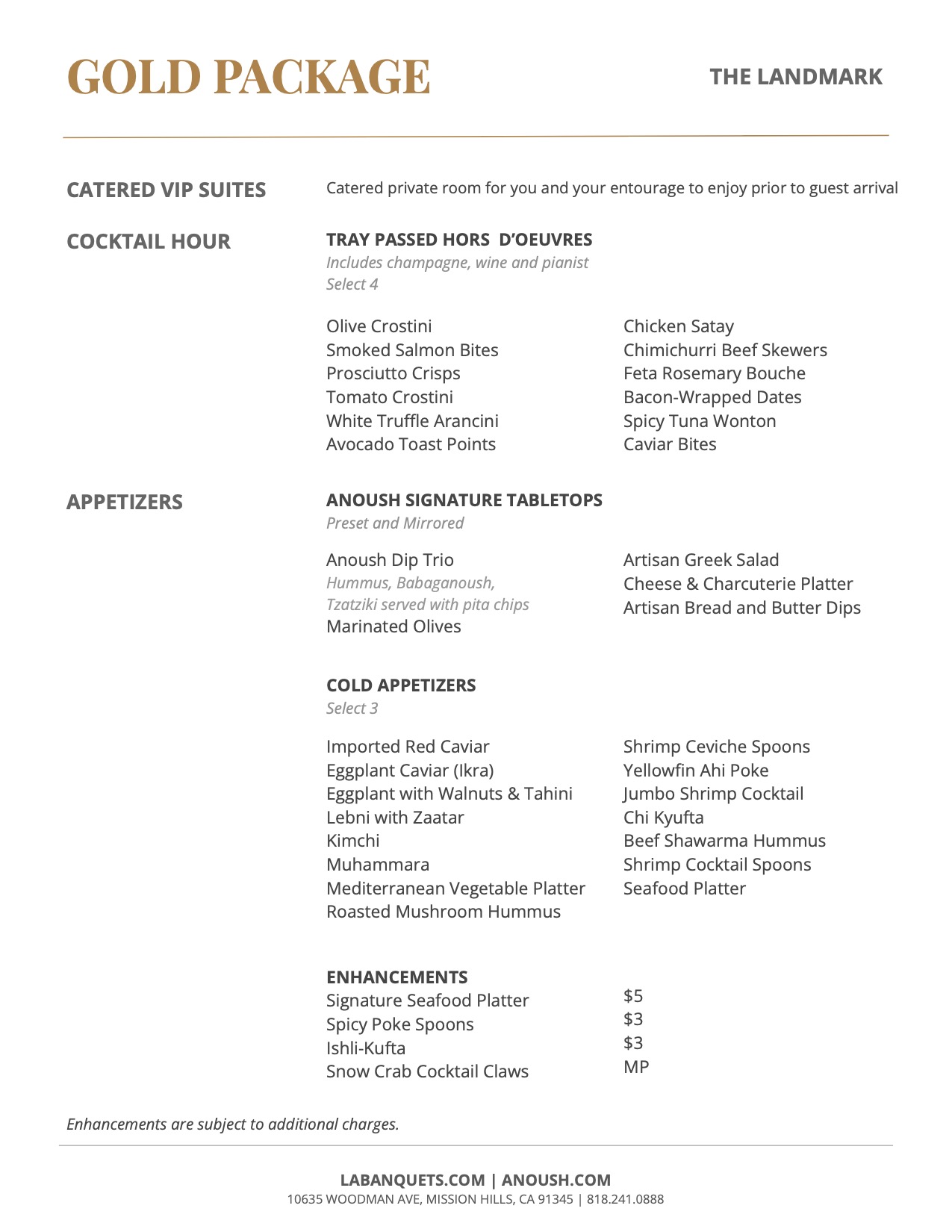 Experiences | Anoush Landmark