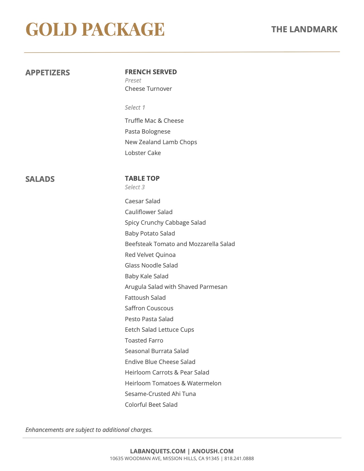 Experiences | Anoush Landmark