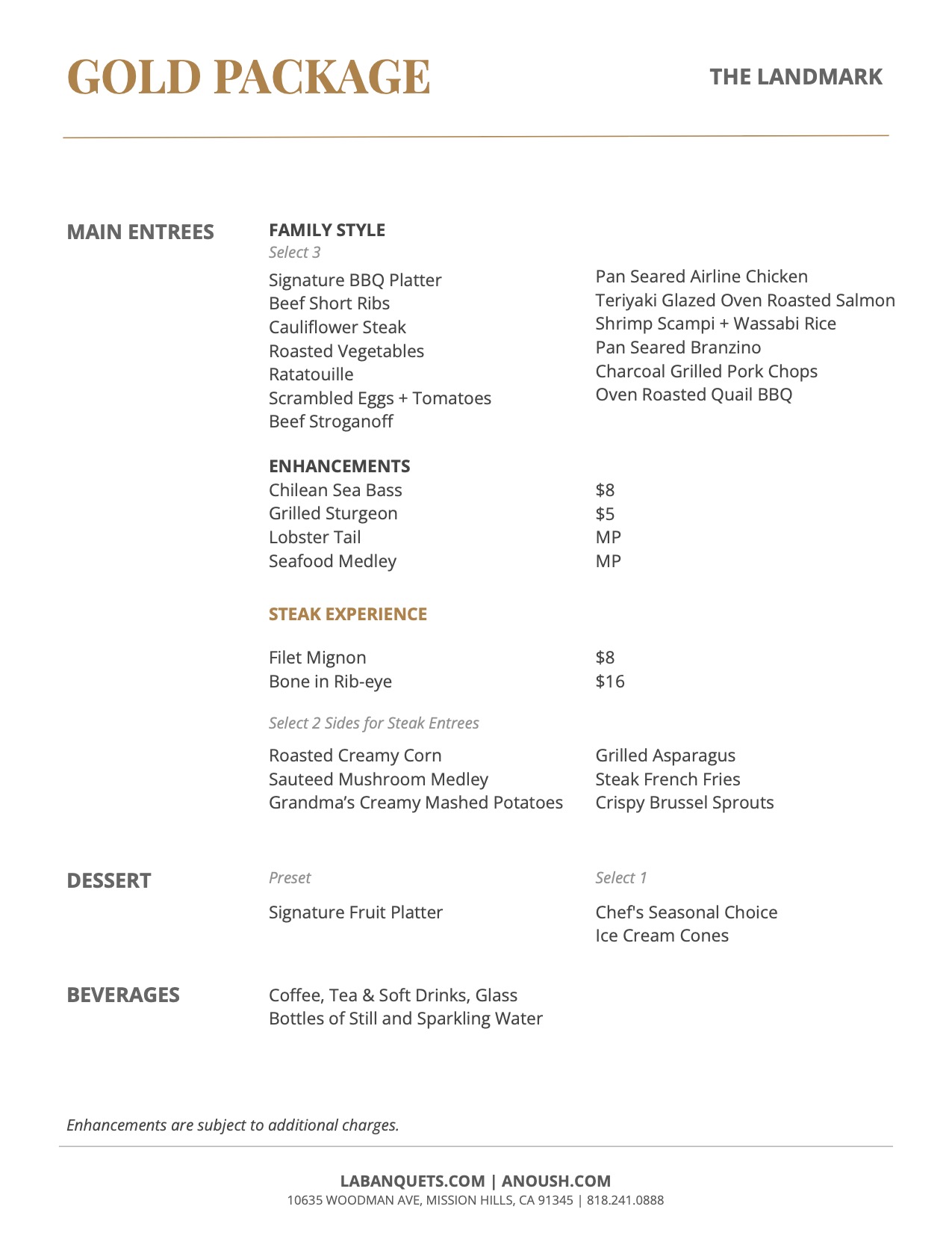 Experiences | Anoush Landmark